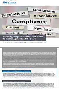 Reporting Compliance Metrics that Matter to the Management and the Board